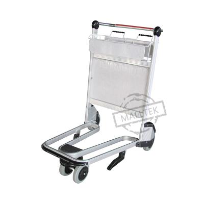 China Aluminum Alloy Airport Luggage Trolley Using Airport With Handle Released Brake for sale