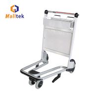 China Aluminum Alloy Airport Luggage Trolley Using Airport With Handle Released Brake for sale