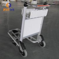 China Aluminum Alloy Airport Luggage Trolley Using Airport With Handle Released Brake for sale