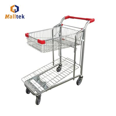 China Fold Up Heavy Load Warehouse Trolley Platform Cart Trolley for sale