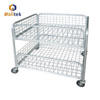 China 2 Layers Wire Shelf For Storage Supermarket for sale