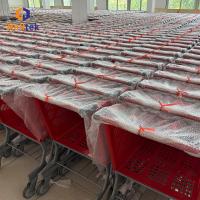 China 200L Half Plastic Supermarket Shopping Trolley For Supermartket for sale