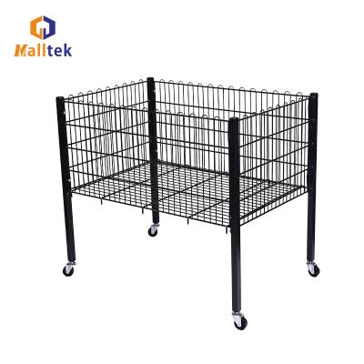 China Custom Promotion cage Capacity Stackable Wire Baskets for sale