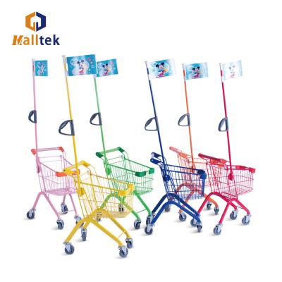 China Hot sale Colourful Kids Trolley for Supermarket Shopping Trolley for sale