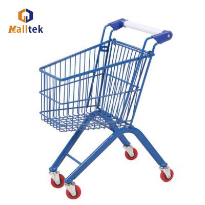 China Colourful Kids Supermarket Shopping Trolley with Protective Corners Designed to Enhance Shopping Experience for sale