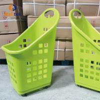 China 70L Supermarket Customized Large Volume Durable Shopping Basket For Supermarket for sale