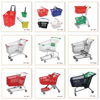 China 70L Large Capacity Plastic Shopping Basket For Supermarket for sale