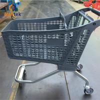 China New Desigh 130 Liters Half Plastic Supermarket Shopping Trolley for sale