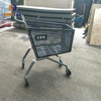 China New Desigh 130 Liters Half Plastic Supermarket Shopping Trolley for sale