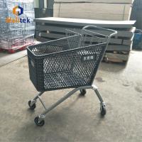 China New Desigh 130 Liters Half Plastic Supermarket Shopping Trolley for sale