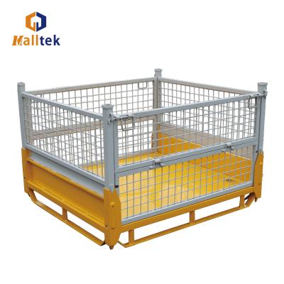 China Customize Stacking Wire Mesh Cage With Heavy Duty for sale