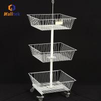 China Popular Supermarket Wire Container Promotion Mesh Cage With Wheels for sale