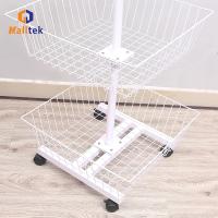 China Popular Supermarket Wire Container Promotion Mesh Cage With Wheels for sale