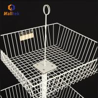 China Popular Supermarket Wire Container Promotion Mesh Cage With Wheels for sale