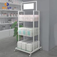 China Customized Supermarket Promotion Mesh Cage With Wheels for sale