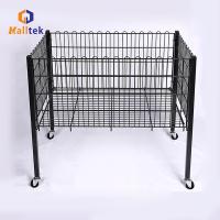 China Popular Promotion cage Capacity Stackable Wire Baskets Customizable colors for sale