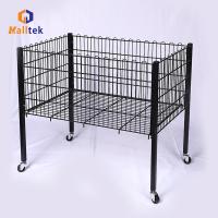 China Popular Promotion cage Capacity Stackable Wire Baskets Customizable colors for sale