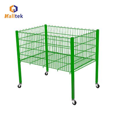 China Custom Promotion cage Capacity Stackable Wire Baskets for sale
