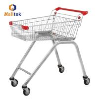 China New Design Metal Shopping Trolley Cart For Supermarket for sale