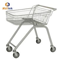 China New Design Metal Shopping Trolley Cart For Supermarket for sale
