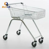 China New Design Metal Shopping Trolley Cart For Supermarket for sale