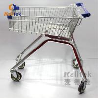 China New Design Metal Shopping Trolley Cart For Supermarket for sale