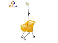 China Kids Trolley For Supermarket Shopping With Advertising Flagpole for sale