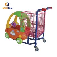 China Plastic Baby Shopping Trolley With Basket For Supermarket for sale