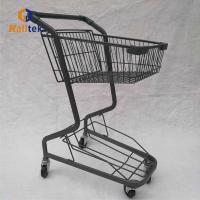 China 2 Layer Supermarket Shopping Trolley For Grocery 100KG Loading for sale