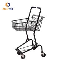 China 2 Layer Supermarket Shopping Trolley For Grocery 100KG Loading for sale