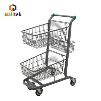 China Hot Sale Supermarket Basket Trolley For Grocery 100KG Loading for sale
