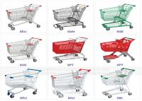 China European Style Supermarket Shopping Trolley Cart For Retail Grocery Store for sale