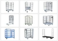China Foldable Carry Trolley Cart Roll Container Trolley Easy To Handle With Trundles for sale
