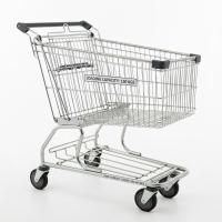China 4 wheels supermarket shopping trolley offering loading capacity 130kgs and load capacity 200 to 250kgs choice for supermarket operations for sale