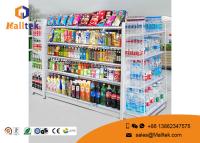 China Adjustable Color Supermarket Gondola Shelving Strong Construction Capacity for sale