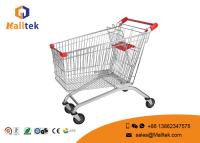 China Retail Grocery Store Commercial Shopping Trolley European Style Foldable Trolley Cart for sale