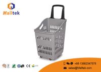 China Single Handle Supermarket Shopping Basket Colorful Rectangle Shape for sale