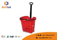 China Customized Color Shopping Basket Trolley Telescopic Handle Rolling Type for sale