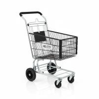 China 40 Liters Capacity Hand Truck Trolley Supermarket Shopping Trolley Durable Lightweight Easy Maneuverability Ideal for Retail and Warehouse for sale
