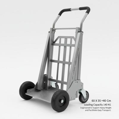 China 60 X 35 X 40 Cm Hand Truck Trolley Loading Capacity 140 Engineered to Support Heavy Weight and Facilitate Easy Transport for sale