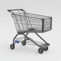 China 60 X 35 X 40 Cm Supermarket Shopping Trolley Featuring Power Coated Surface and 180L Volume Perfect for Store Logistics for sale