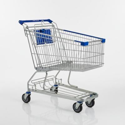 China 40 Liters Capacity Supermarket Shopping Trolley 9105801000mm Large Volume Easy Maneuverability Ideal for Grocery Shopping for sale