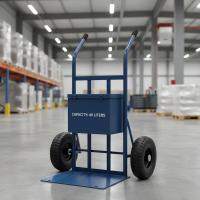 China Power Coated Hand Truck Trolley Featuring 40 Liters Capacity Ideal for Material Transport in Warehouses and Factories for sale