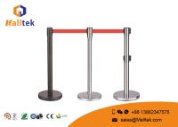 China Stainless Steel Retail Shop Fittings Retractable Belt Crowd Control Queue Stand Barrier for sale