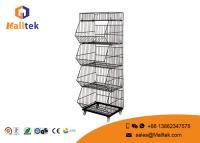 China Multilayer Stackable Wire Baskets Unique Stackable Wire Storage Bins for sale