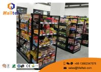 China Grocery Customized Shop Display Fittings Rust Resistance Black Gondola Shelving for sale
