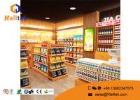 China Heavy Duty Gondola Shelving Wall Mount Orange Shop Fitting Shelves for sale