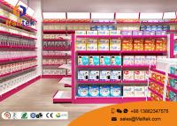 China Double Sided Supermarket Gondola Shelving Modular Flexible With End Shelves for sale