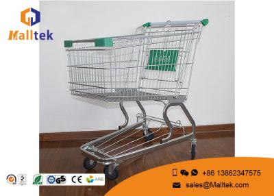 China German Style Supermarket Shopping Trolley Unfolding Cart For Grocery Store for sale