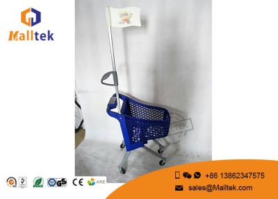 China Grocery Store Child Commercial Shopping Trolley Powder Coating Surface for sale